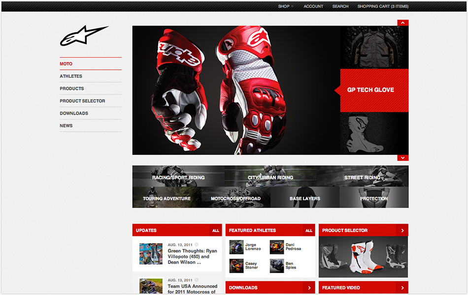 Alpinestars Digital Strategy, Web Design & eCommerce | Cuker Work