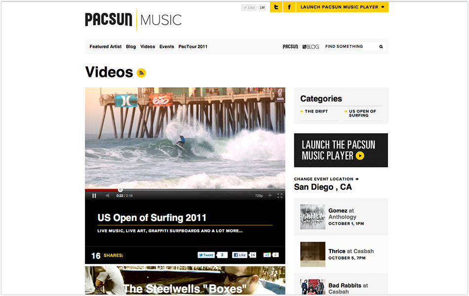 PacSun Web Design & Digital Marketing | Cuker Work